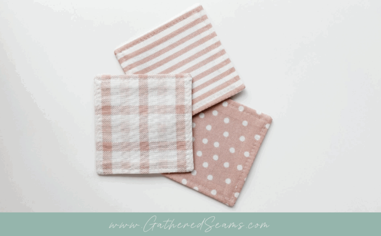 How To Sew a Square Coaster (Free Pattern & Beginner-Friendly ...